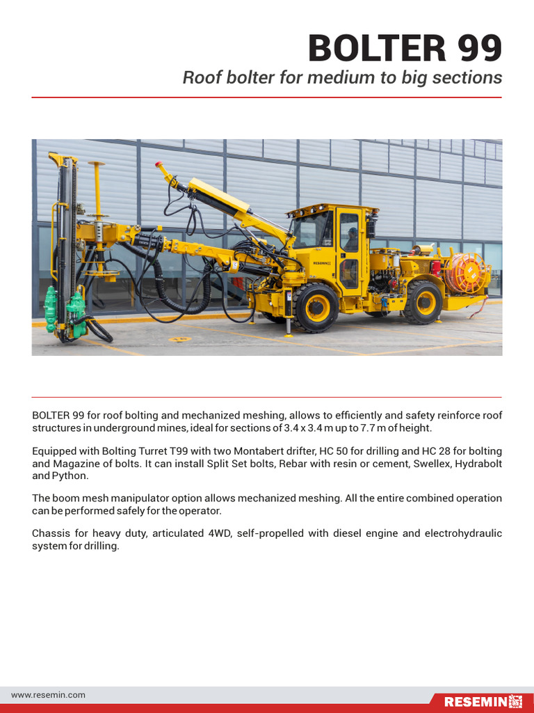 Bolter 99 (English) - Rev. 240702 | PDF | Alternating Current | Drilling