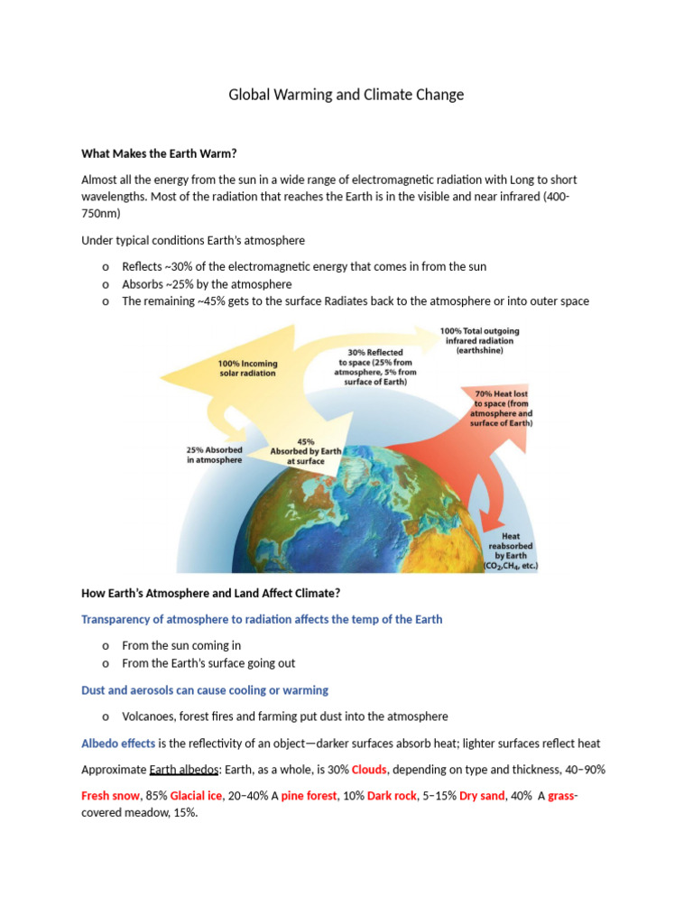 Climate Change Overview and Solutions | PDF | Climate Change ...