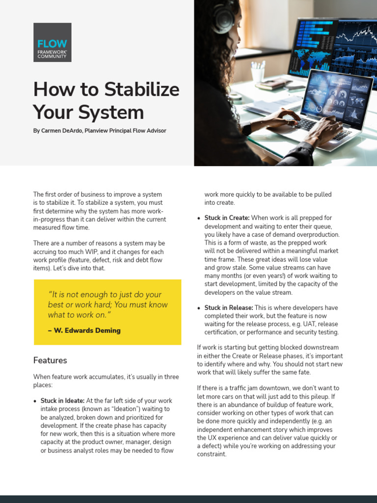 How To Stabilize Your System | PDF | Economies