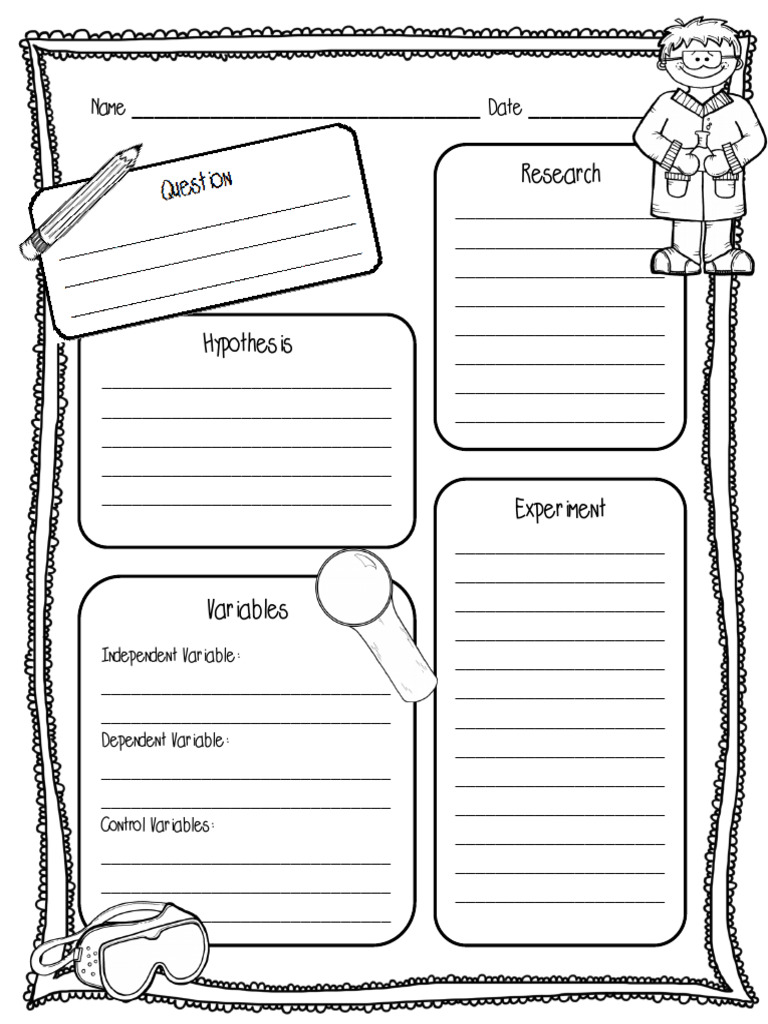 Science Experiment Template | PDF | Design Of Experiments | Probability ...
