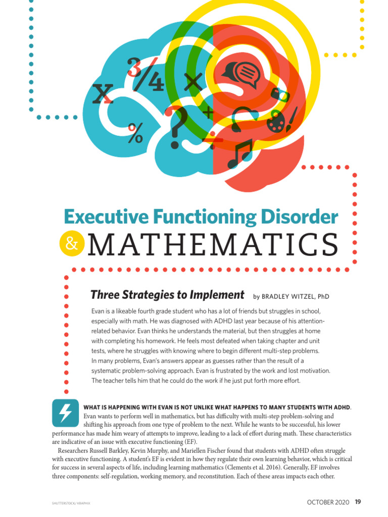 Executive Functioning and Math | PDF | Executive Functions | Working Memory