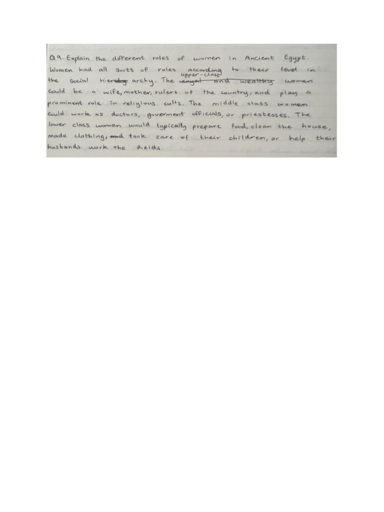 History Paragraph On Women | PDF