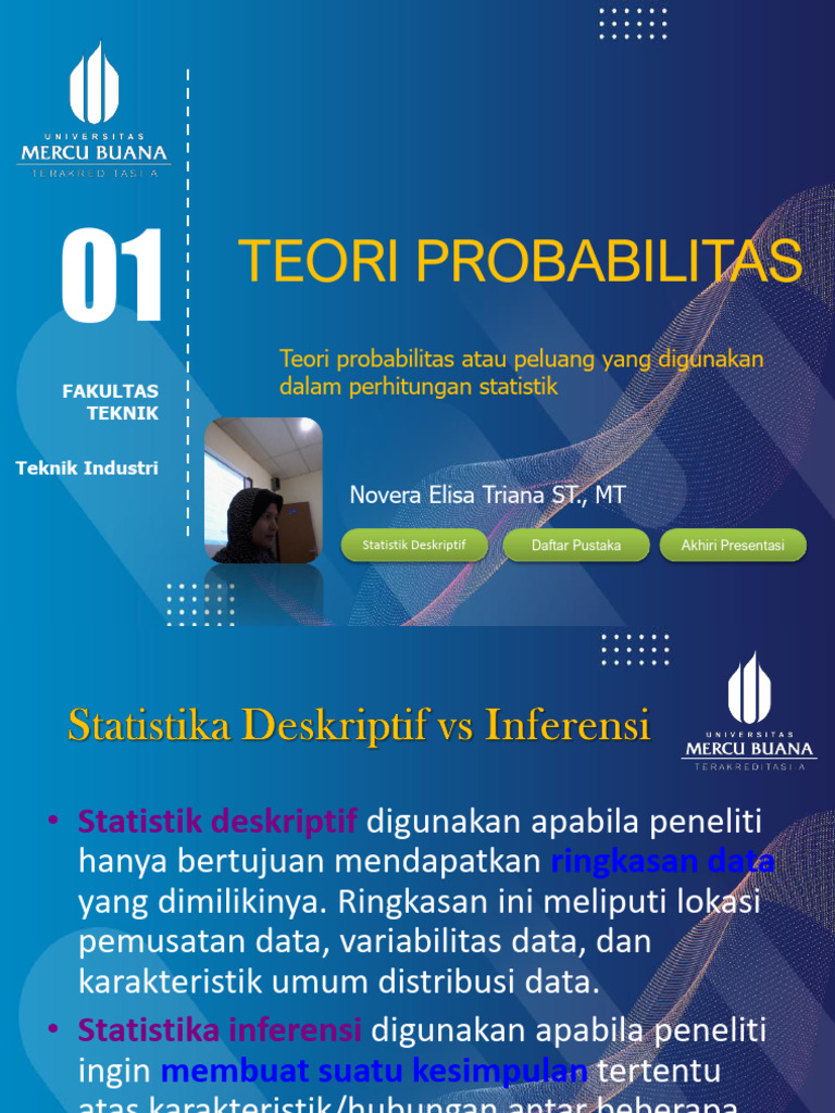 PPT Teori Probabilitas [TM1] | PDF