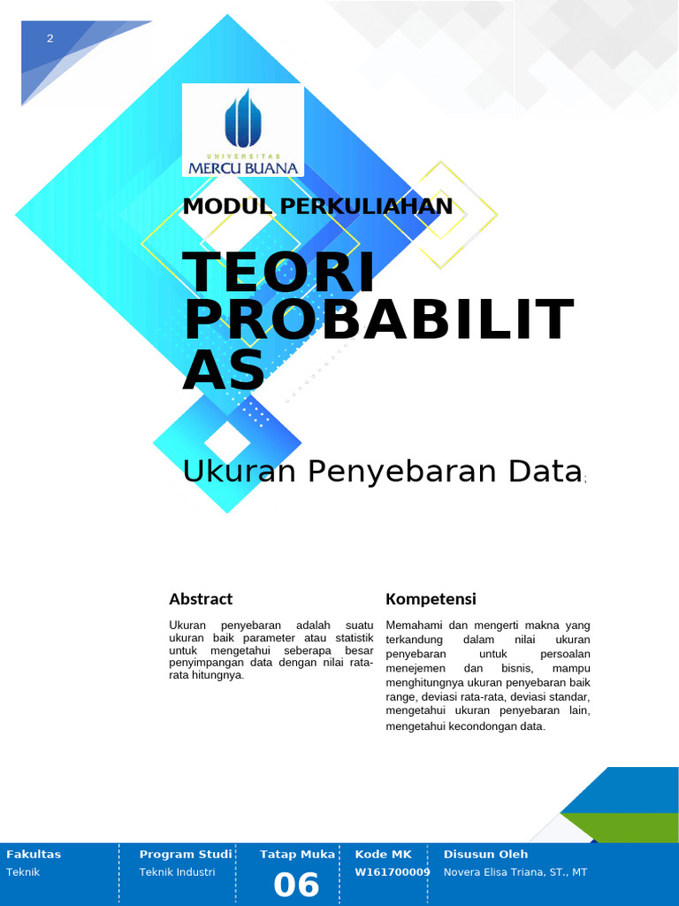 Modul Teori Probabilitas (TM6) | PDF