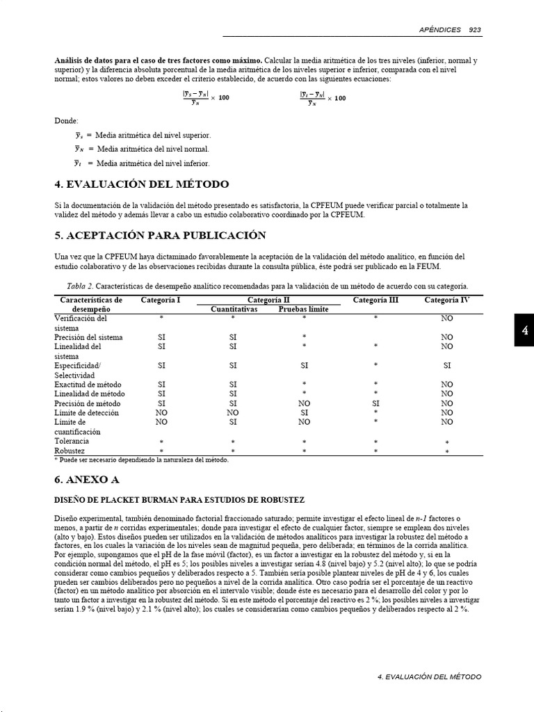 Anexo A. Diseño de Placket Burman | PDF | Diseño de experimentos ...