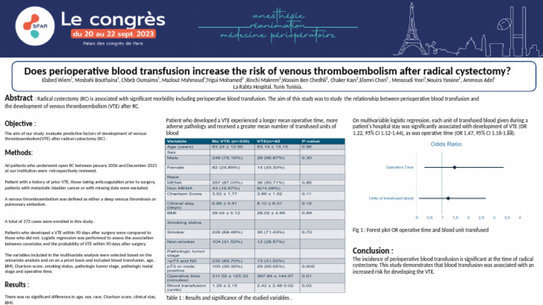 23SFAR_PPT_Template_ePoster (1) | PDF | Thrombosis | Diseases And Disorders