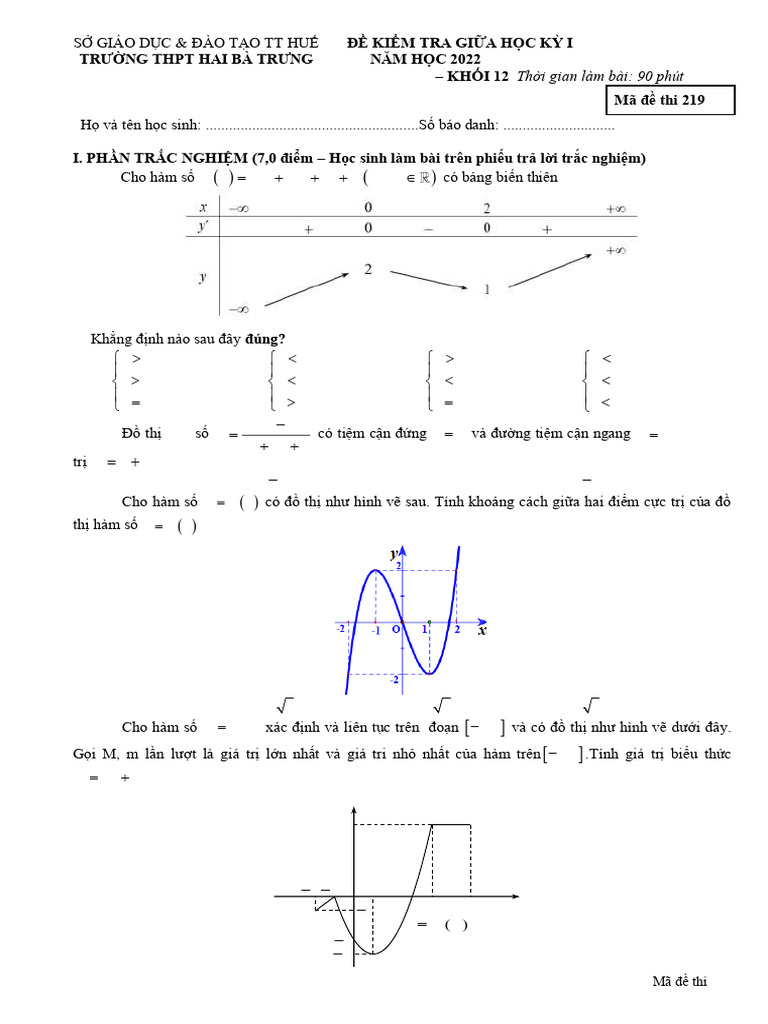 KT Giua HK1 HBT 22 - 23 | PDF