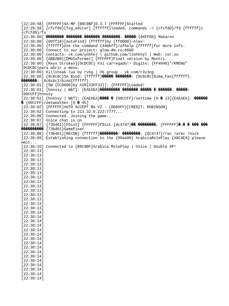 Chat Log | PDF | Software | System Software