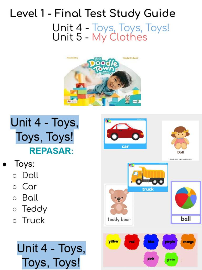 ESL1 S4 - Final Test Study Guide | PDF