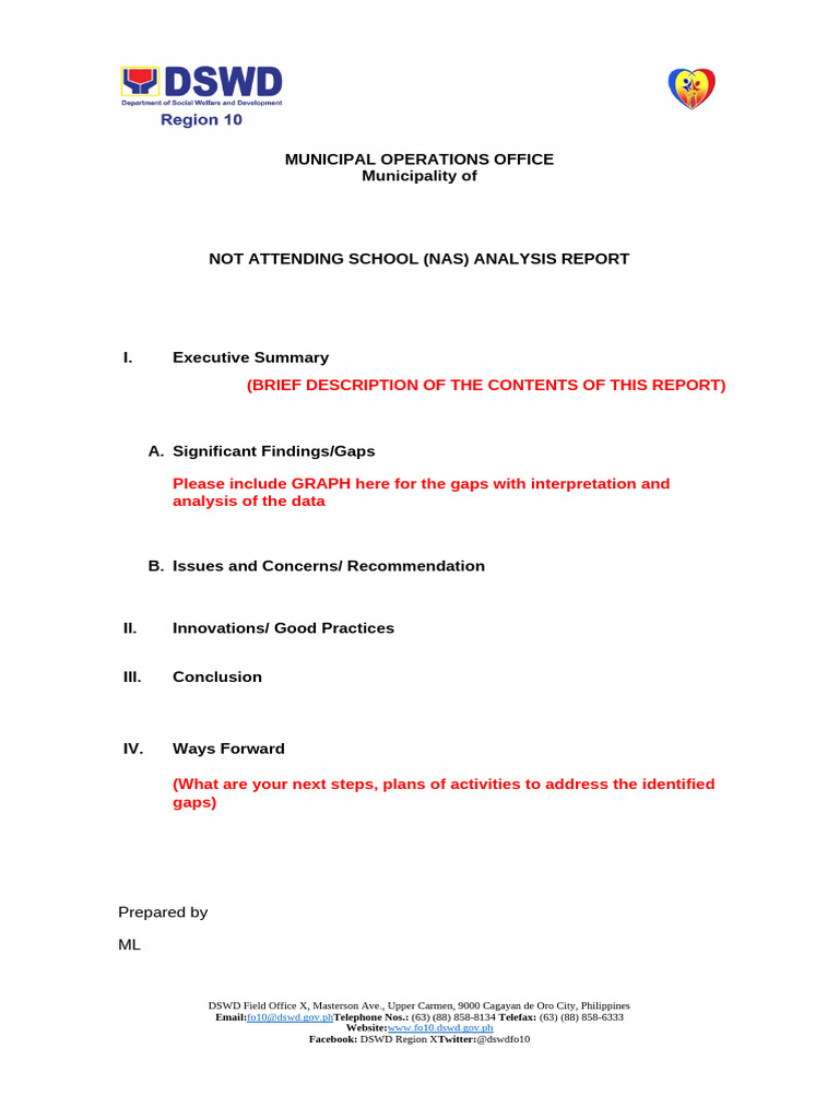 Nas and Code 26 Report Template | PDF