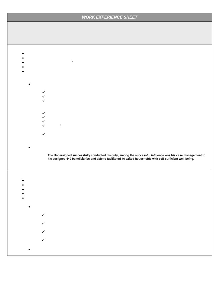 ALI HASANIE M_CS_Form_No_212_Work_Experience_Sheet | PDF ALI HASANIE M_CS_Form_No_212_Work_Experience_Sheet | PDF
