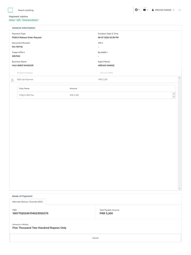 Psid Psqca Lab Fees | PDF