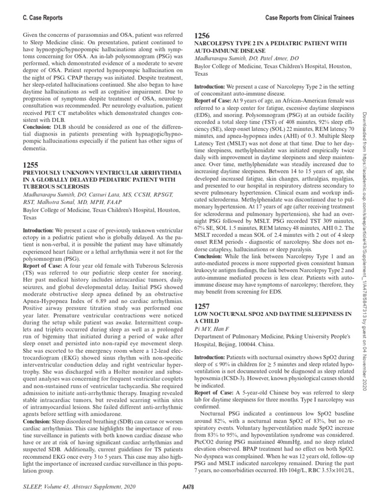[SLEEP 2020-Apr Vol. 43 Iss. Supplement_1] Madhavarapu, Sumith_ Patel ...