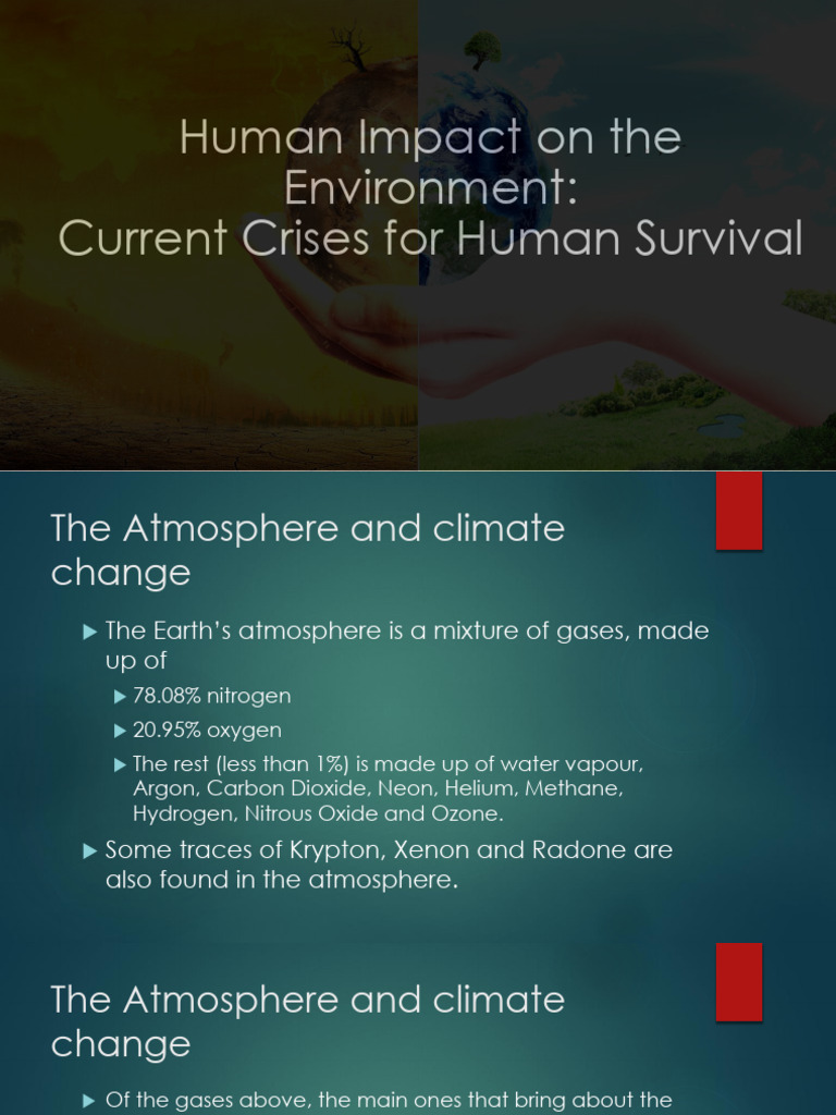 Human Impact On The Environment | PDF | Greenhouse Effect | Climate Change