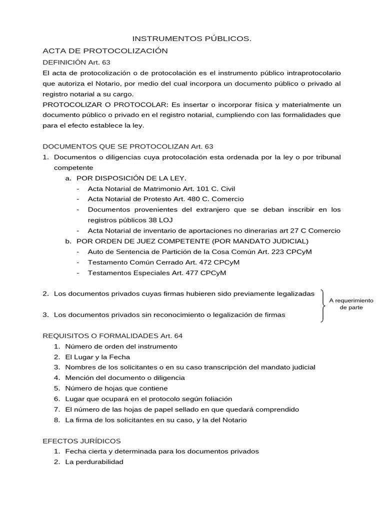 CONTENIDO DE DERECHO NOTARIAL II sección A - 2024. material segundo parcial | PDF | Ley común ...