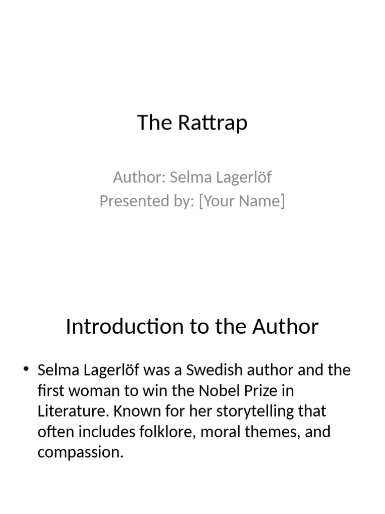 Compassion's Power in 'The Rattrap' | PDF