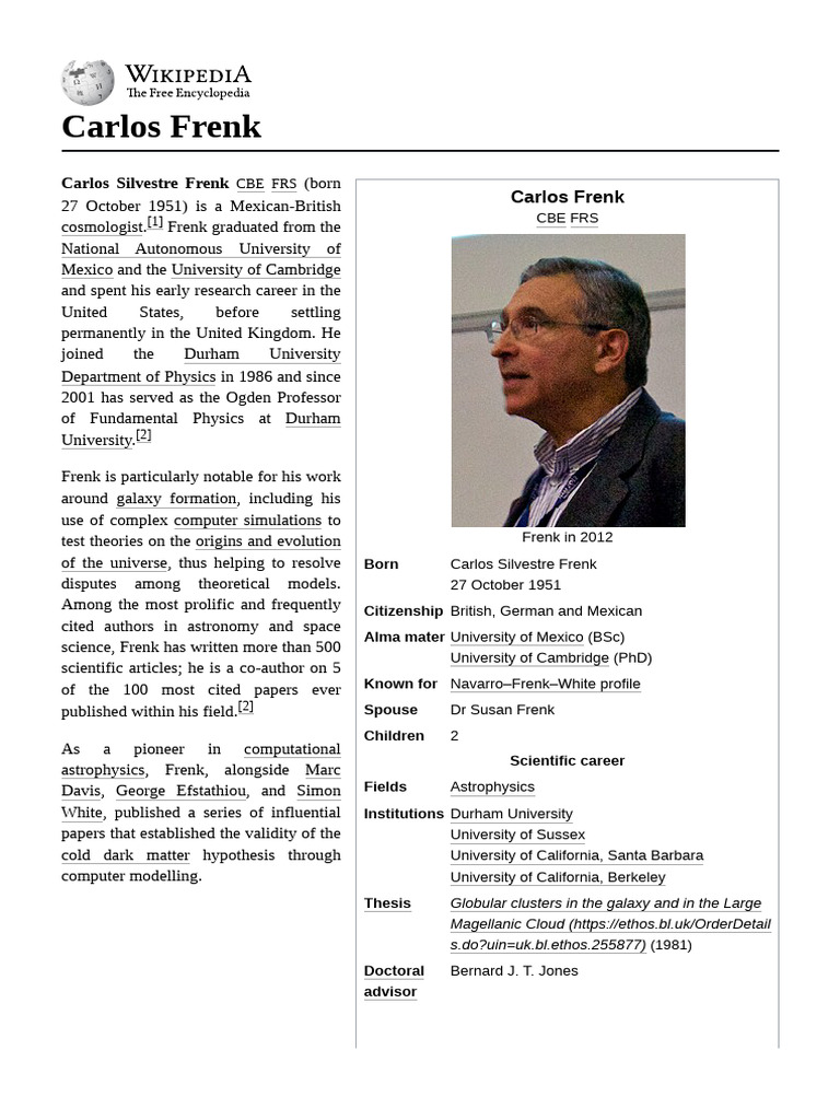 Carlos_Frenk | PDF | Astronomy