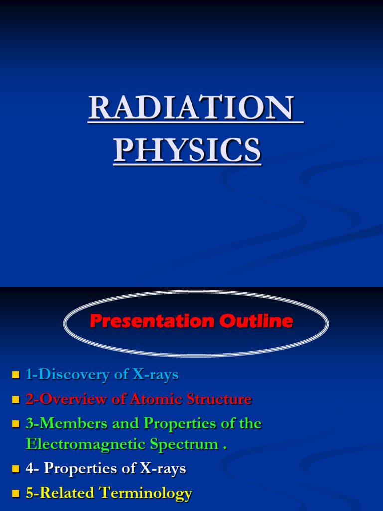 Introduction to Radiation Physics | PDF | Electromagnetic Radiation | Atoms
