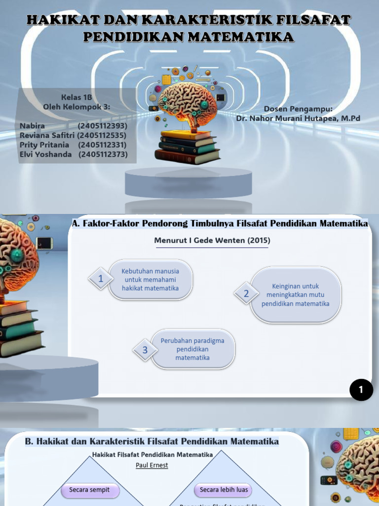Filsafat Pendidikan Matematika-1 | PDF