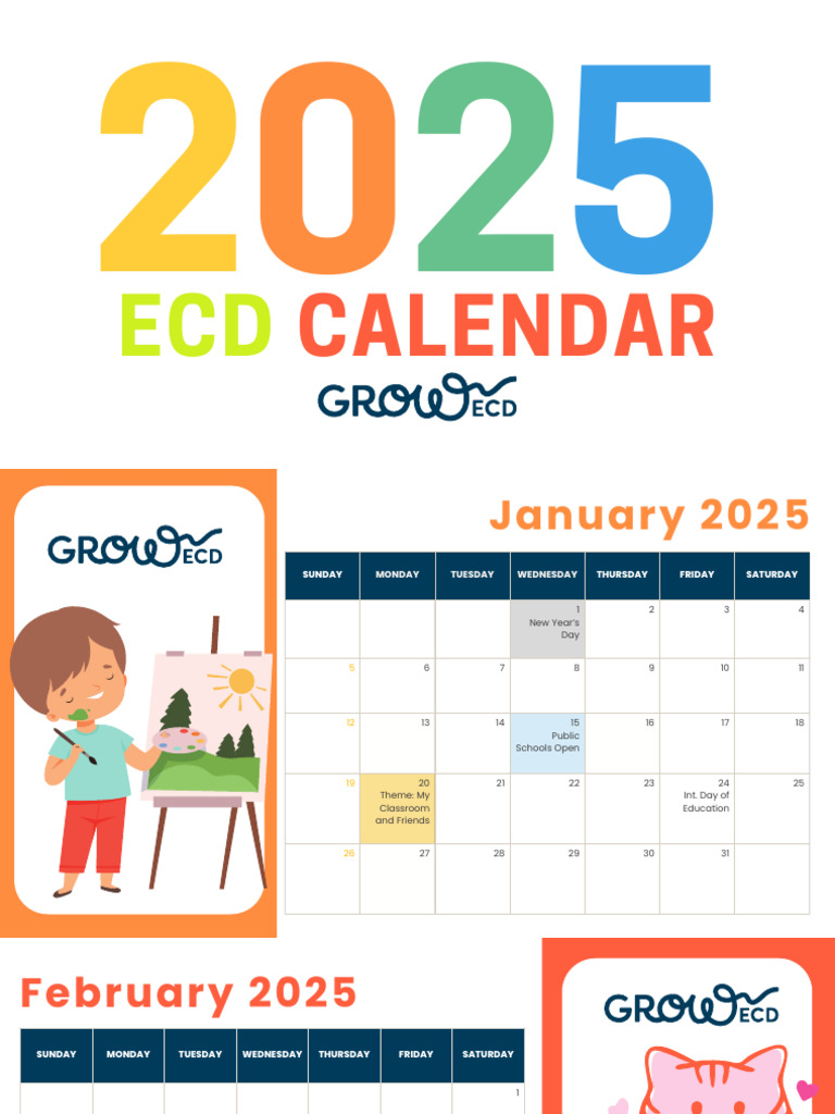 Final 2025 Grow ECD Calendar.01 | PDF | Observances