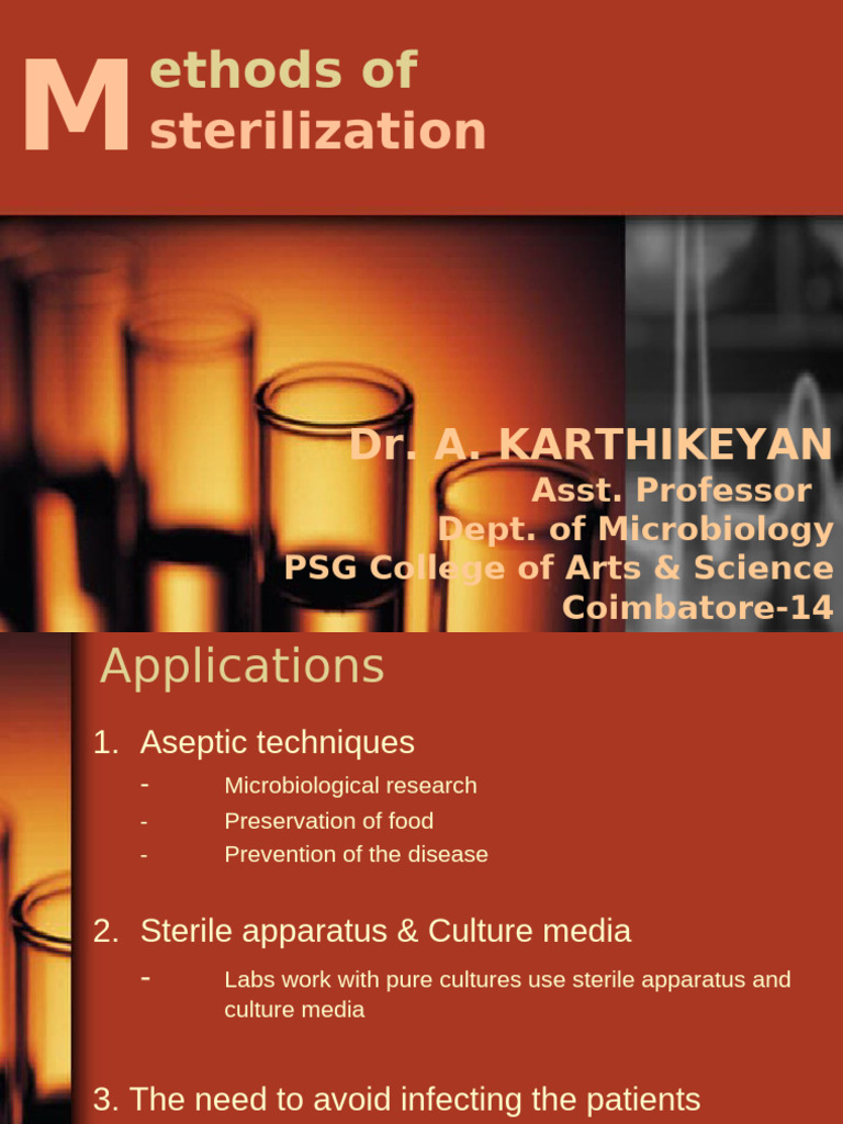 2. Sterilization | PDF | Sterilization (Microbiology) | Steam