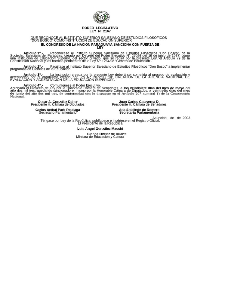 Ley 2167 Issef | PDF | Gobierno