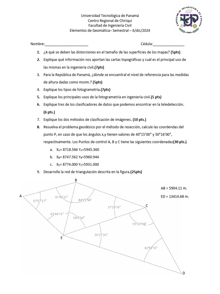 Semestral Geomatica | PDF