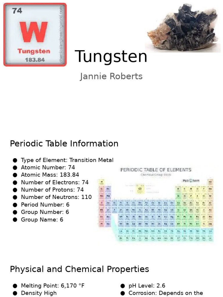 Tungsten | PDF