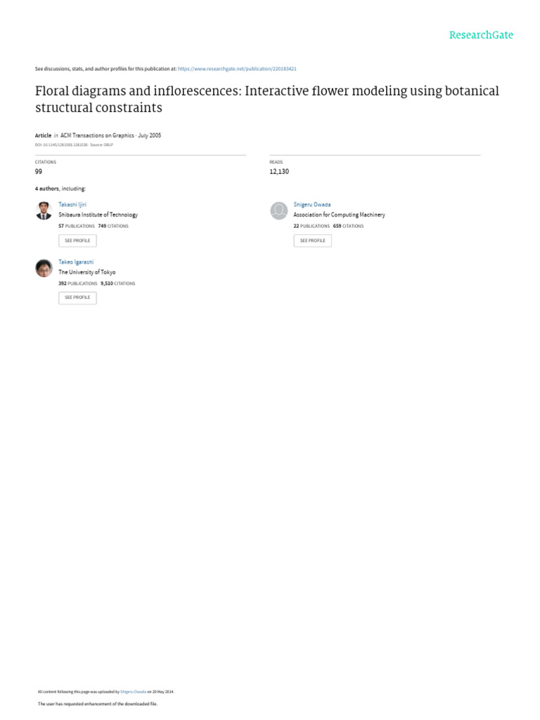 Floral Diagrams and Inflorescences Interactive Flo | PDF | Flowers