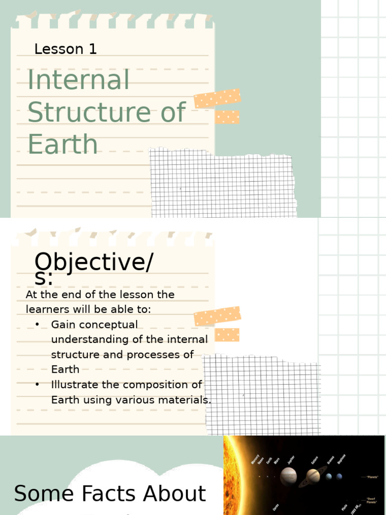 1.1 Internal Structure of The Earth | PDF | Earth | Crust (Geology)