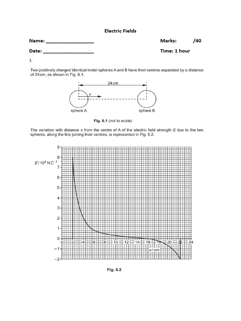 Electric Fields | PDF