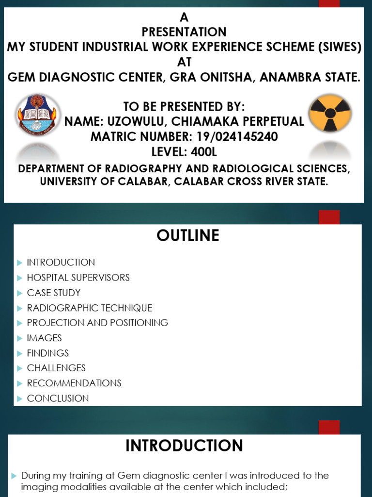 Uzowulu Chiamaka Perpetual. 19l024145240 | PDF | Radiography | Radiology