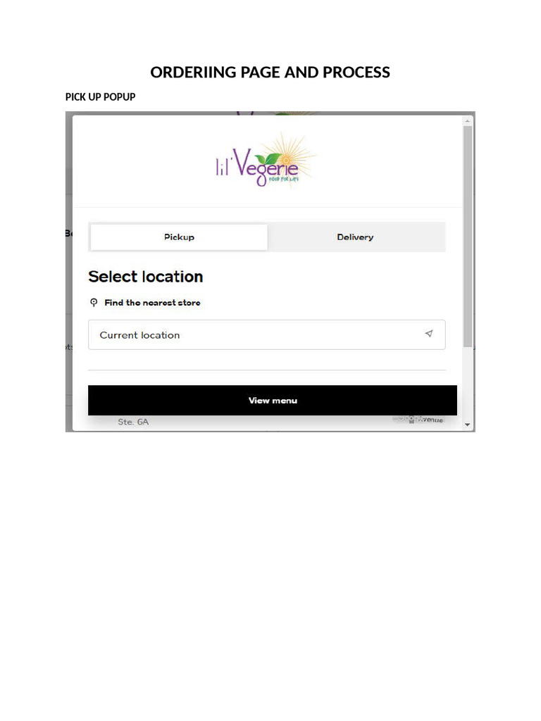 ORDERIING PAGE AND PROCESS | PDF