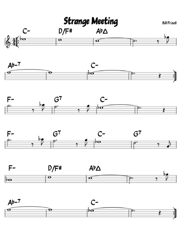 Strange Meeting - Bill Frisell | PDF