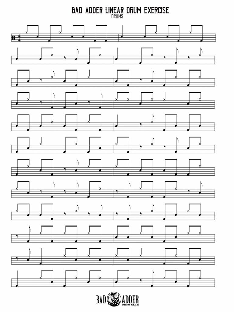 Linear Drum Exercise 1.jpg | PDF