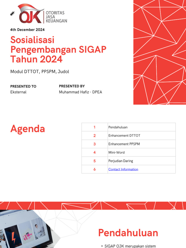 Materi Sosialisasi SIGAP Eksternal | PDF