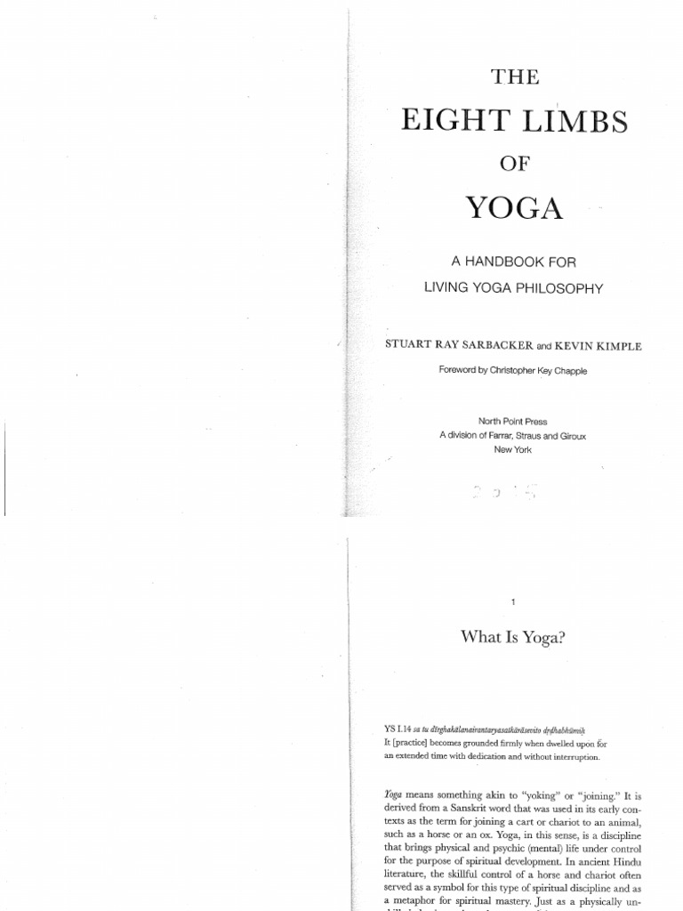 The Eight Limbs of Yoga a Handbook for L | PDF