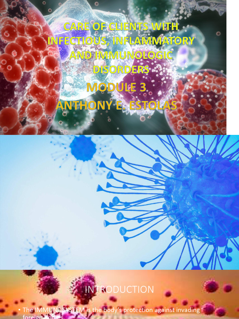 NCM 112 MODULE 3 Care of Clients With Infectious Inflammatory and | PDF ...