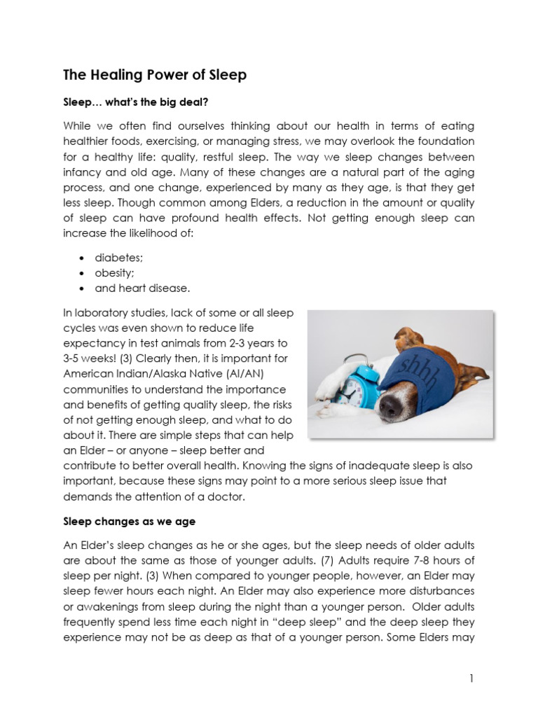 E - The Healing Power of Sleep | PDF | Sleep | Cardiovascular Diseases