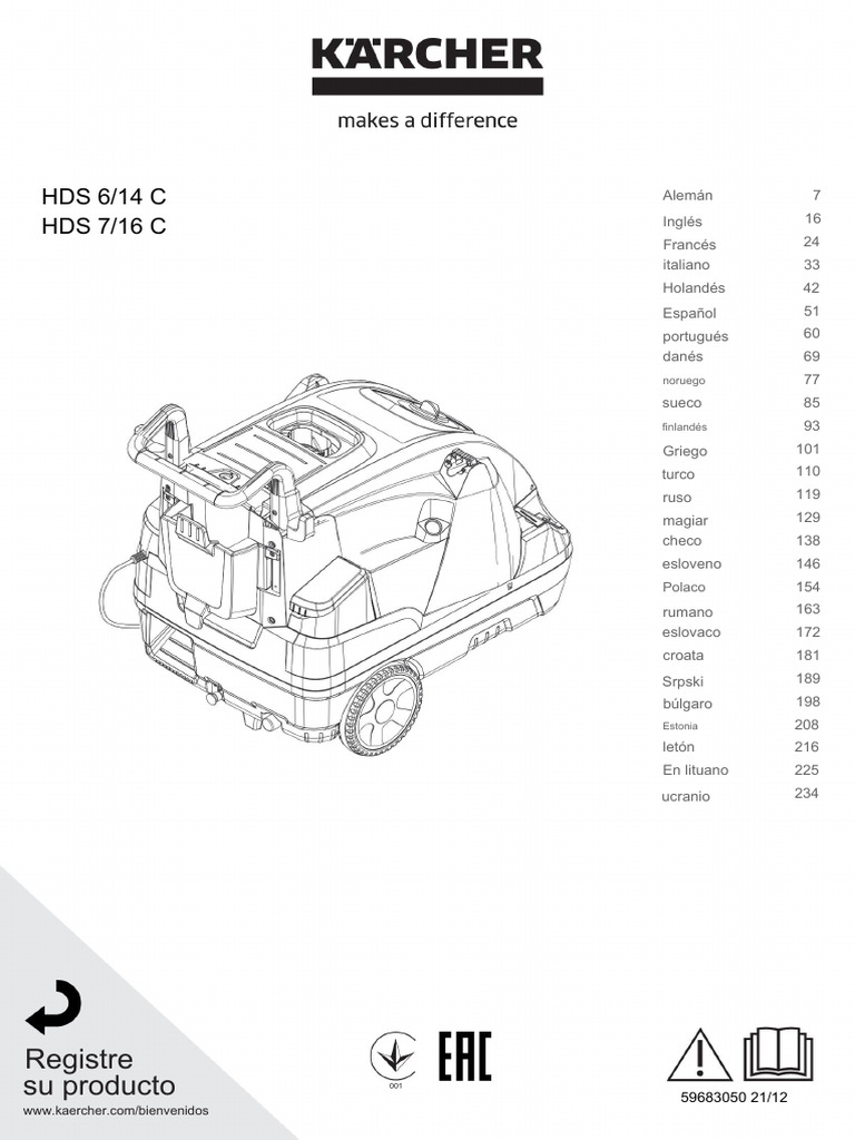 Karcher 6.14 M.I | PDF | Agua | Cambiar
