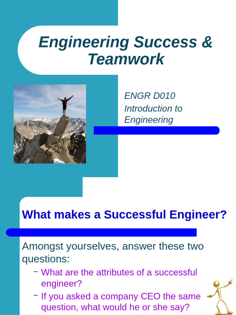 Engineering+Success+and+Teamwork | PDF | Goal | Communication