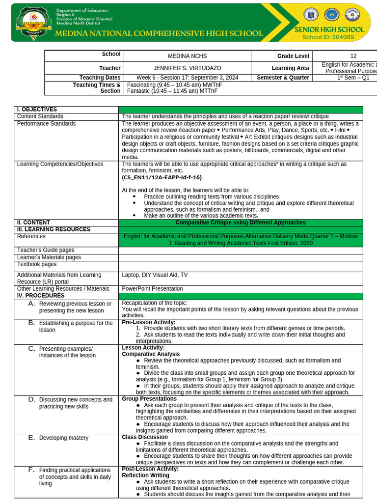 EAPP SESSION 17 | PDF | Learning | Differentiated Instruction
