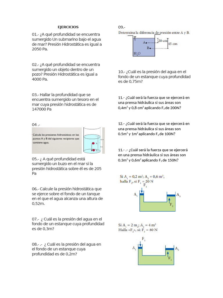 Ejercicios de Refuerzo 20 Agos | PDF
