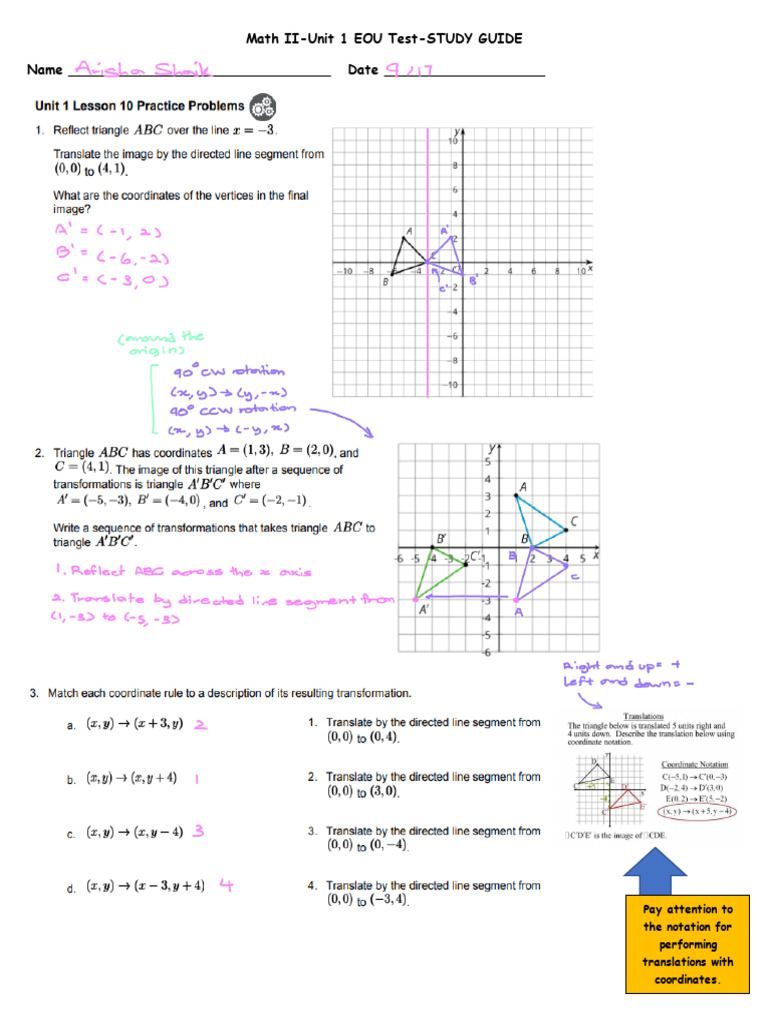 M2 Unit 1 EOU Study Guide | PDF