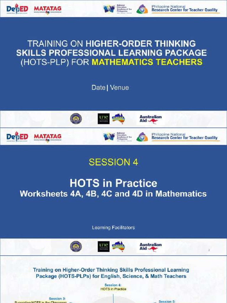 s4-HOTS-PLP-Math (1) | PDF