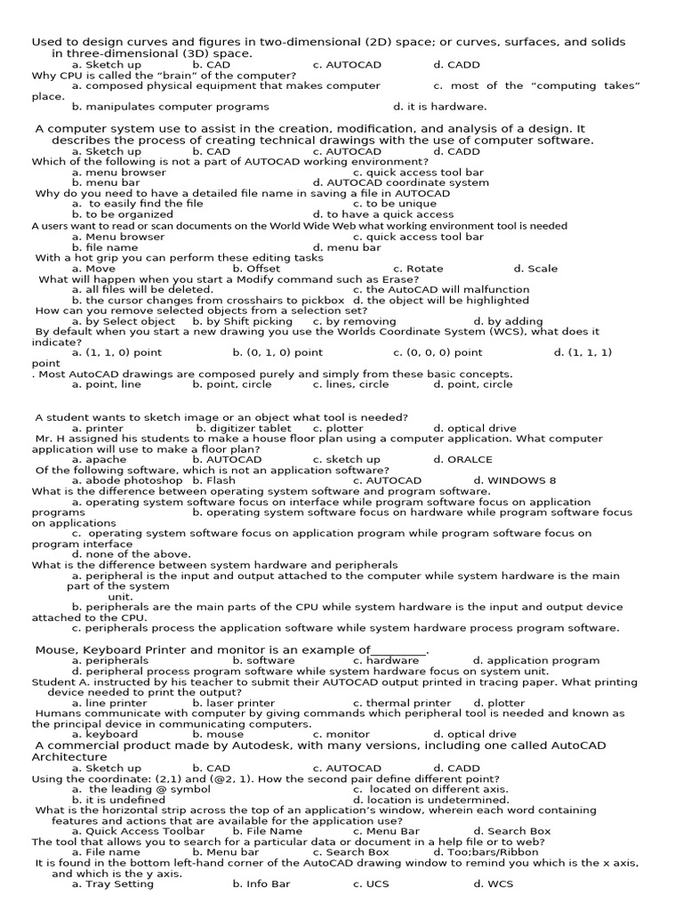 Reviewer Ict | PDF | Computer Hardware | Computer Aided Design
