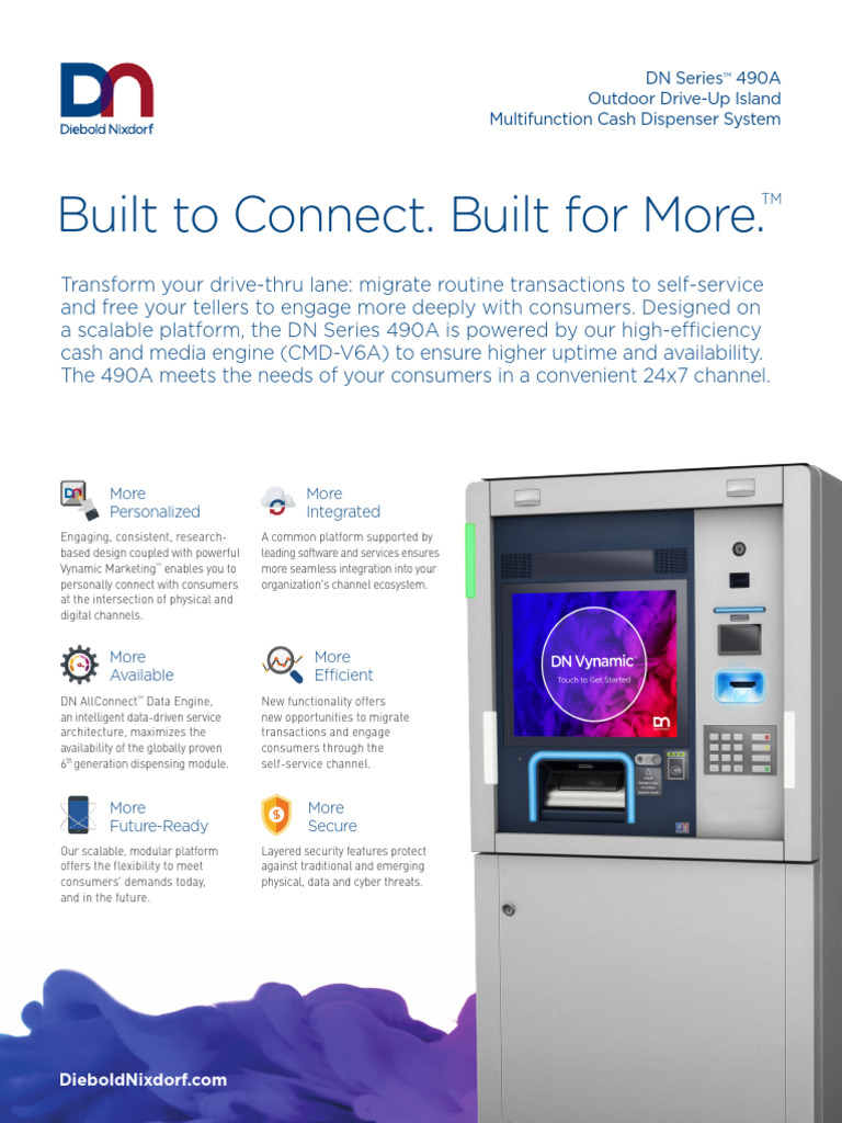 Diebold Nixdorf Series 490A Product Card | PDF | Printer (Computing ...