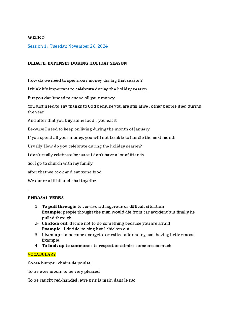 Week 5-Classroom 7-November 30th | PDF