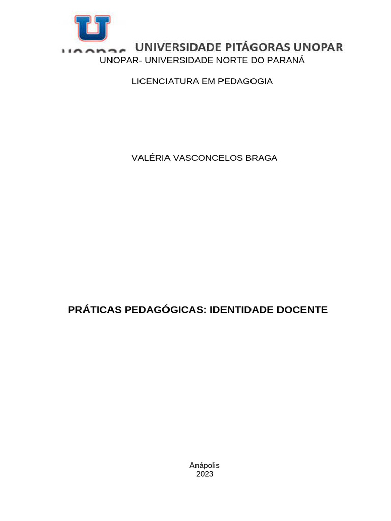 Proposta Pedagógica Valeria | PDF | Pedagogia | Psicologia