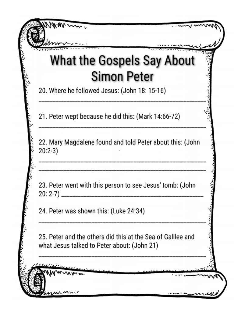 All About Simon Peter | PDF